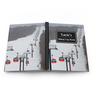 Personalized Skiing Log Book - Hardcover Journal, Matte Finish ...