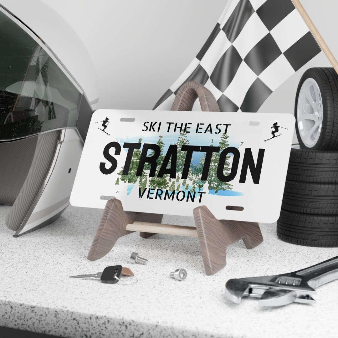 Stratton - Vanity Plate, Skiing Car Accessories, Custom License Plate ...