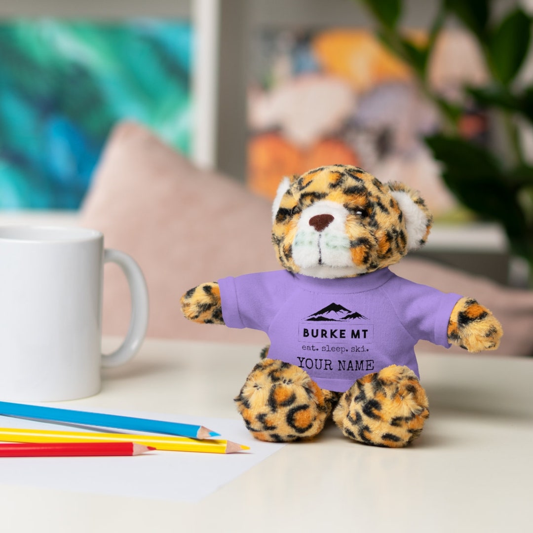 Burke Mt - Personalized Stuffed Animal With Tee, Custom Toy, Skiing ...