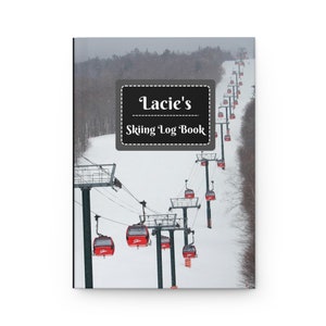 Personalized Skiing Log Book - Hardcover Journal, Matte Finish ...