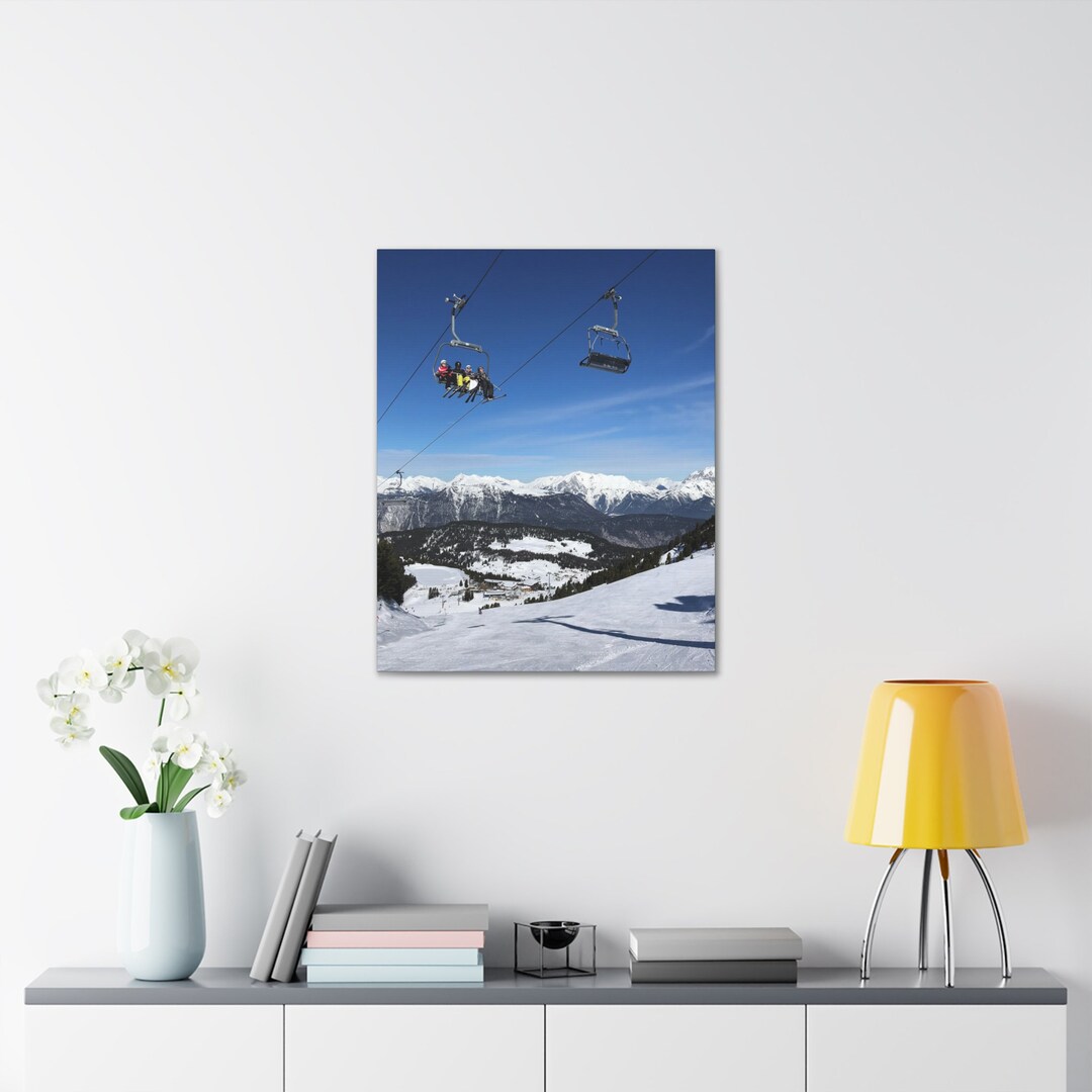 Skiing in the Austrian Alps - Canvas Gallery Wrap, Hochgurgl, Soelden ...