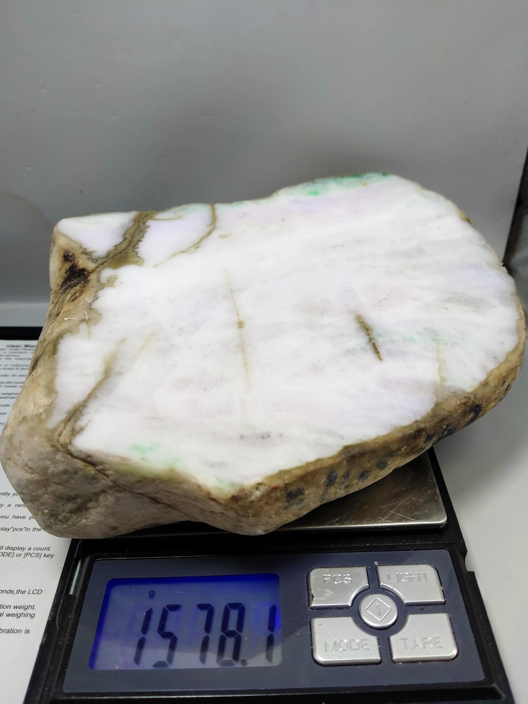 Burmese Jadeite Jade 1578 Grams Authenthic Grade A Natural Untreated ...