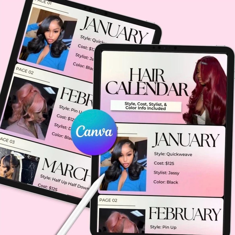 Hair Calendar 2026 - Etsy UK