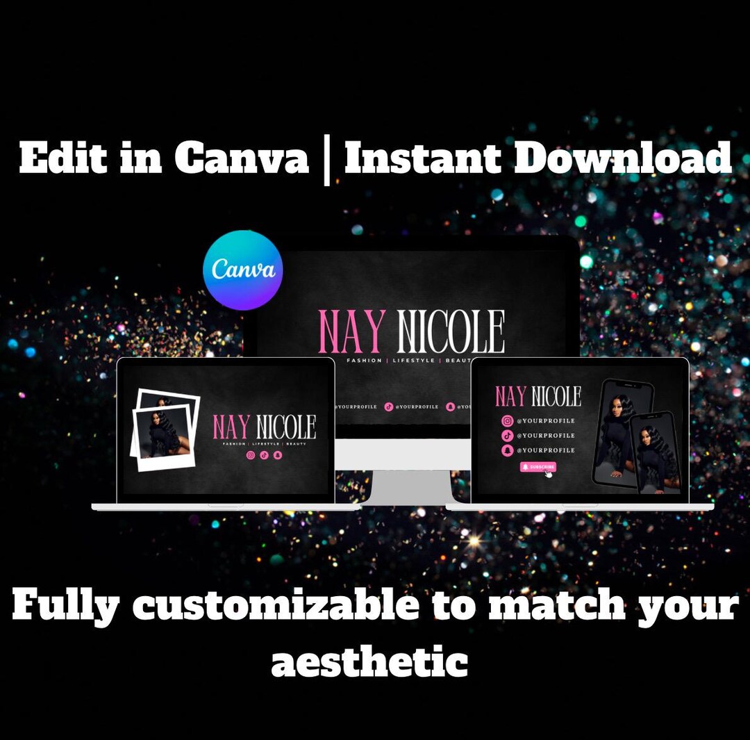 Youtube Intro Banner Branding Kit, Youtube Banner Kit, DIY Video Banner ...