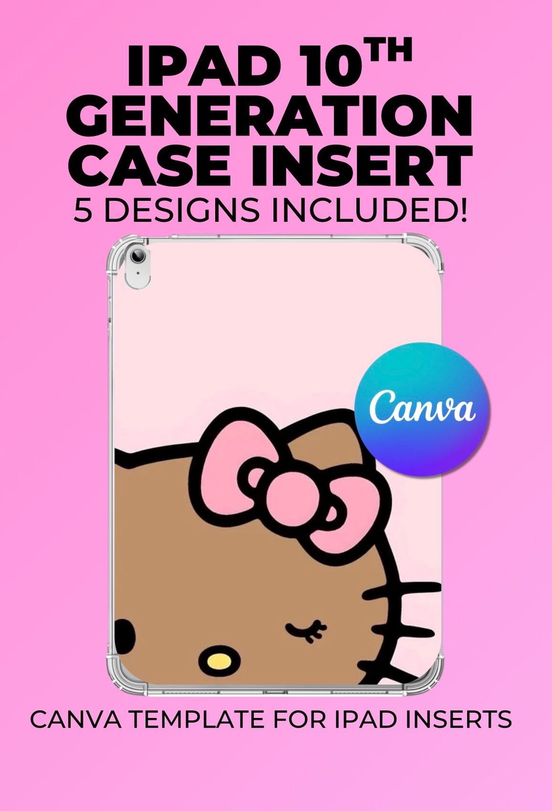 IPad 10th Gen Case Insert | Aesthetic Printable iPad Background | Pink ...