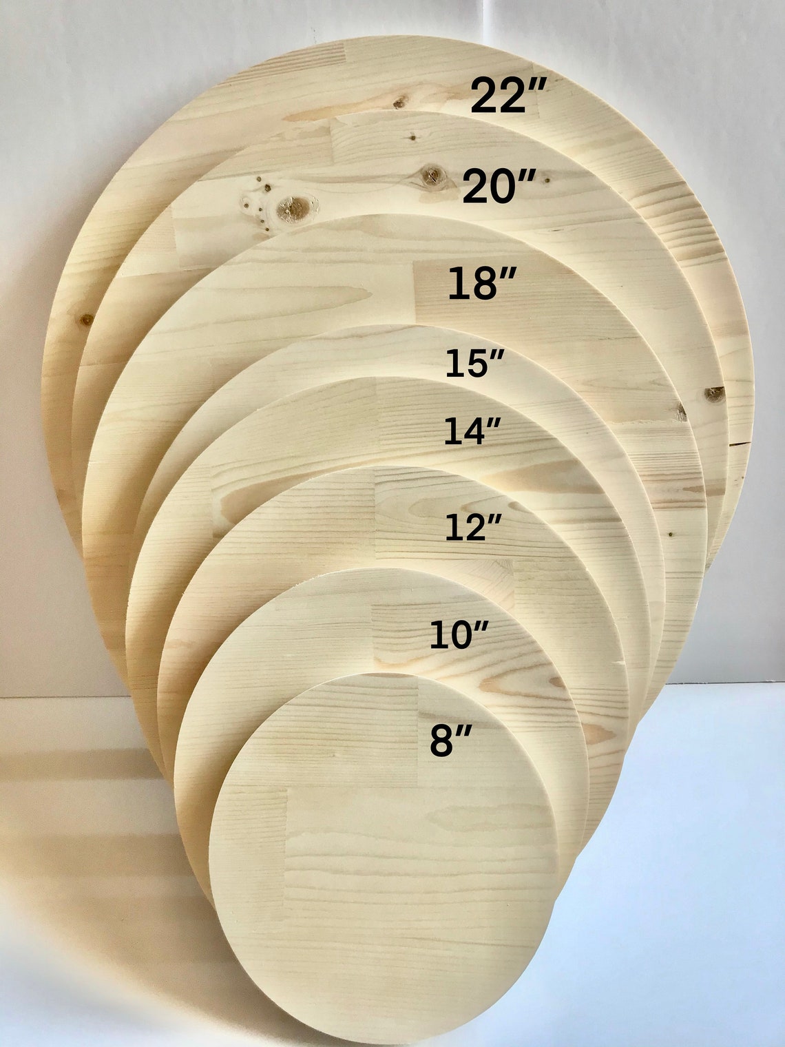 Wooden Round Blanks Finished Edge Glued Wood Circles Round | Etsy