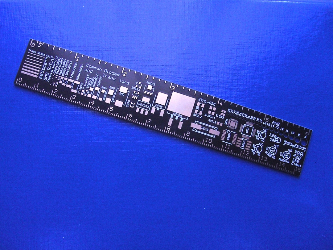 PCB Reference Ruler Printed Circuit Board Ruler Measuring Tool Color ...