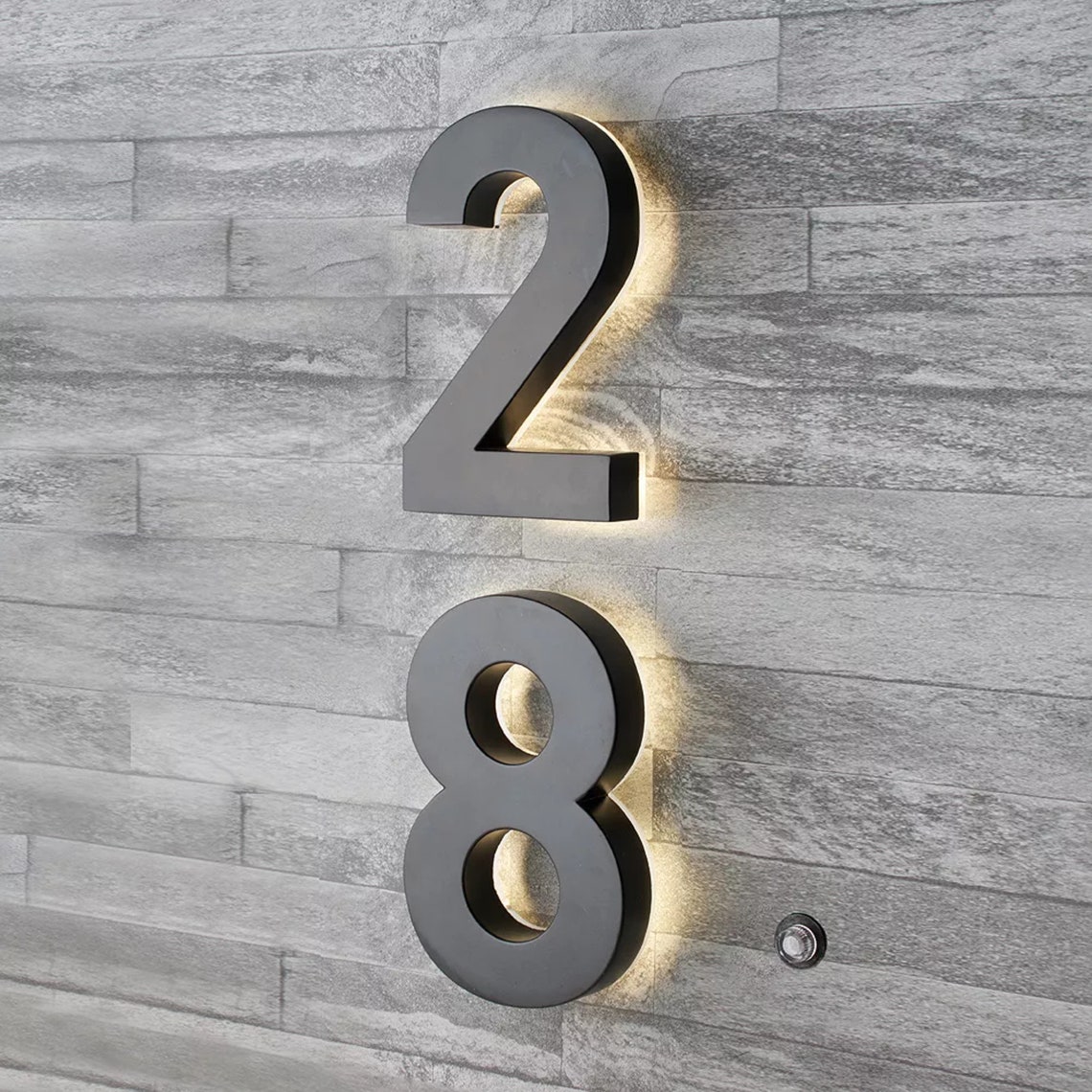 Modern LED 6 Backlit House Number for Home 6 Address Sign,taymor - Etsy
