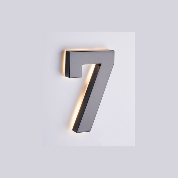 Backlit House Numbers - Etsy