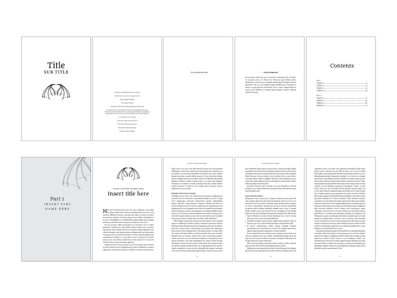 FANTASY Indesign Book Template 7x10 Interior Pages KDP - Etsy