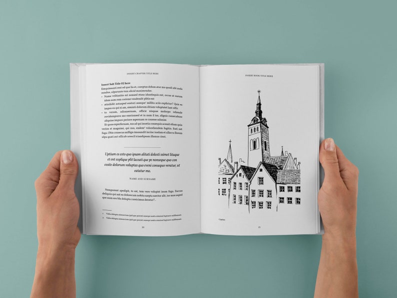 FANCY Indesign Book Template 6x9 Interior Pages Novel - Etsy