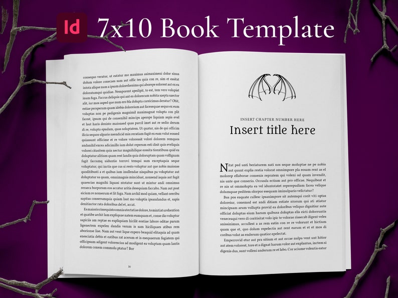 FANTASY Indesign Book Template 7x10 Interior Pages KDP Fantasy Novel ...