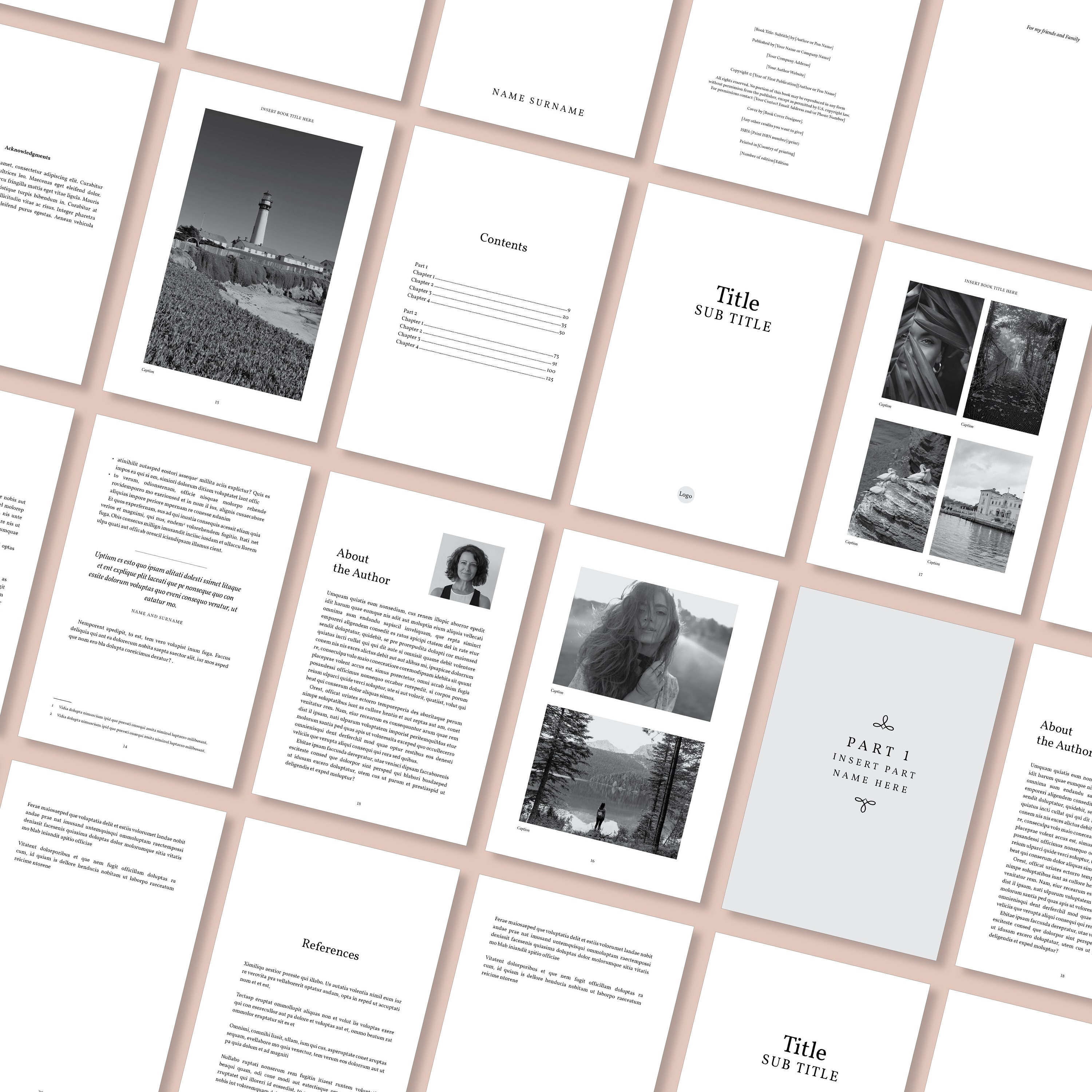 LORA Indesign Affinity Publisher Book Layout Template | 6x9 Interior ...