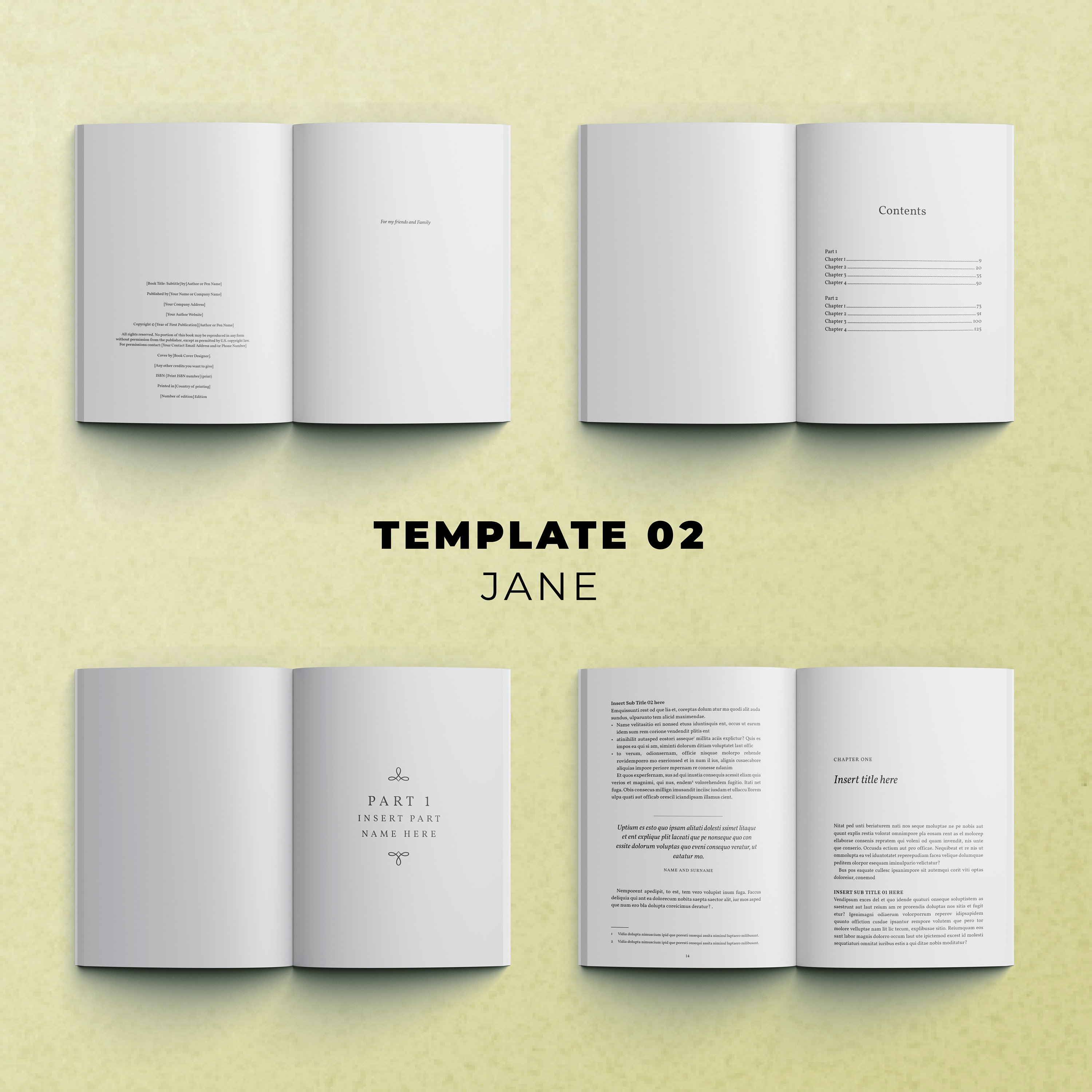 CLASSIC BUNDLE Indesign Book Template Affinity Publisher 6x9 Interior ...