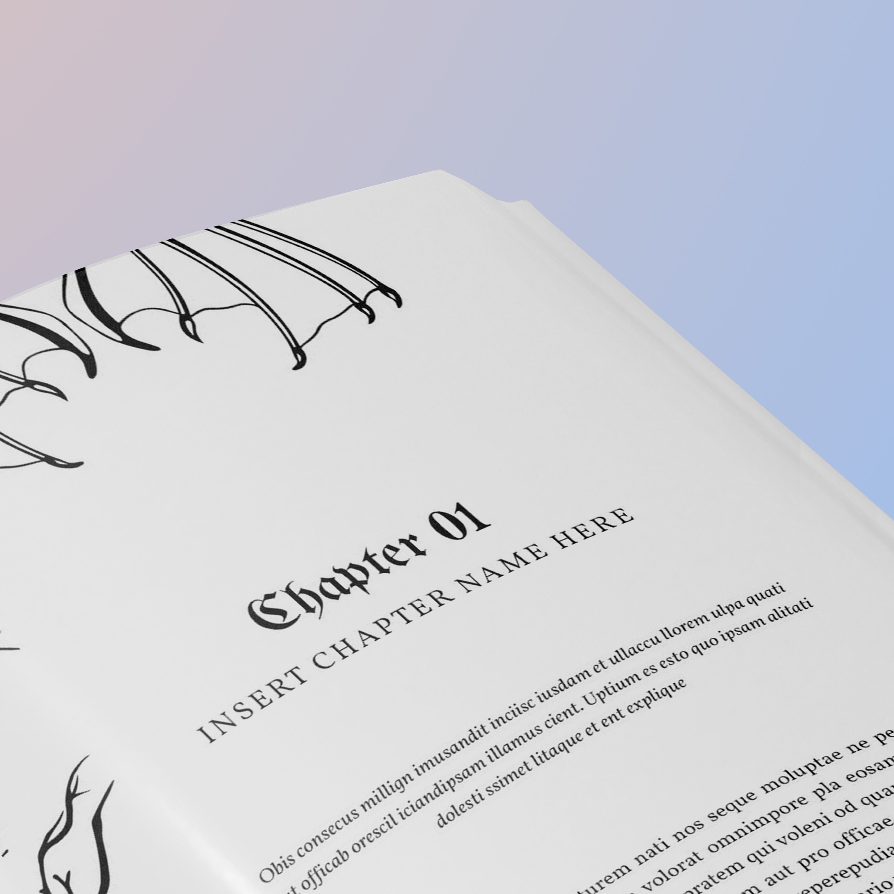 SHADOW Indesign Book Template 6x9 Layout Formatting Interior Pages Self ...