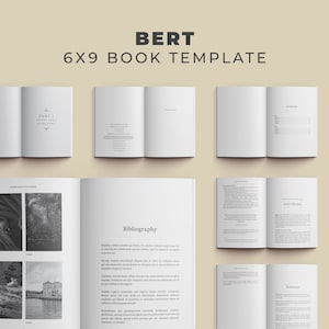BERT Indesign Affinity Publisher Book Template | 6x9 Interior Pages ...
