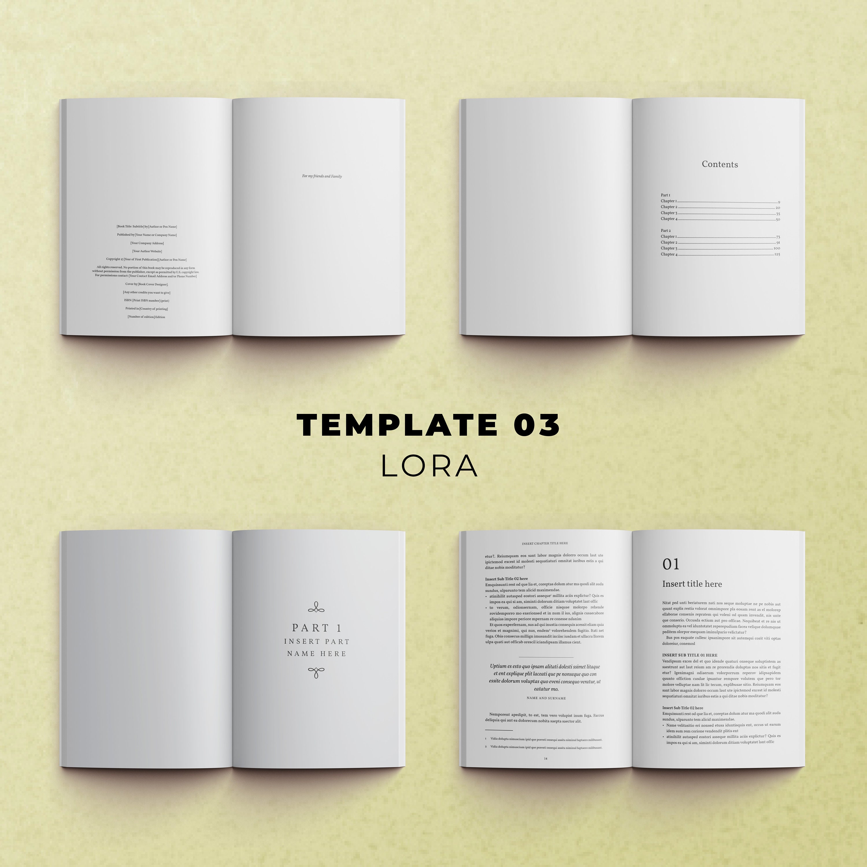 CLASSIC BUNDLE Indesign Book Template Affinity Publisher 6x9 Interior ...