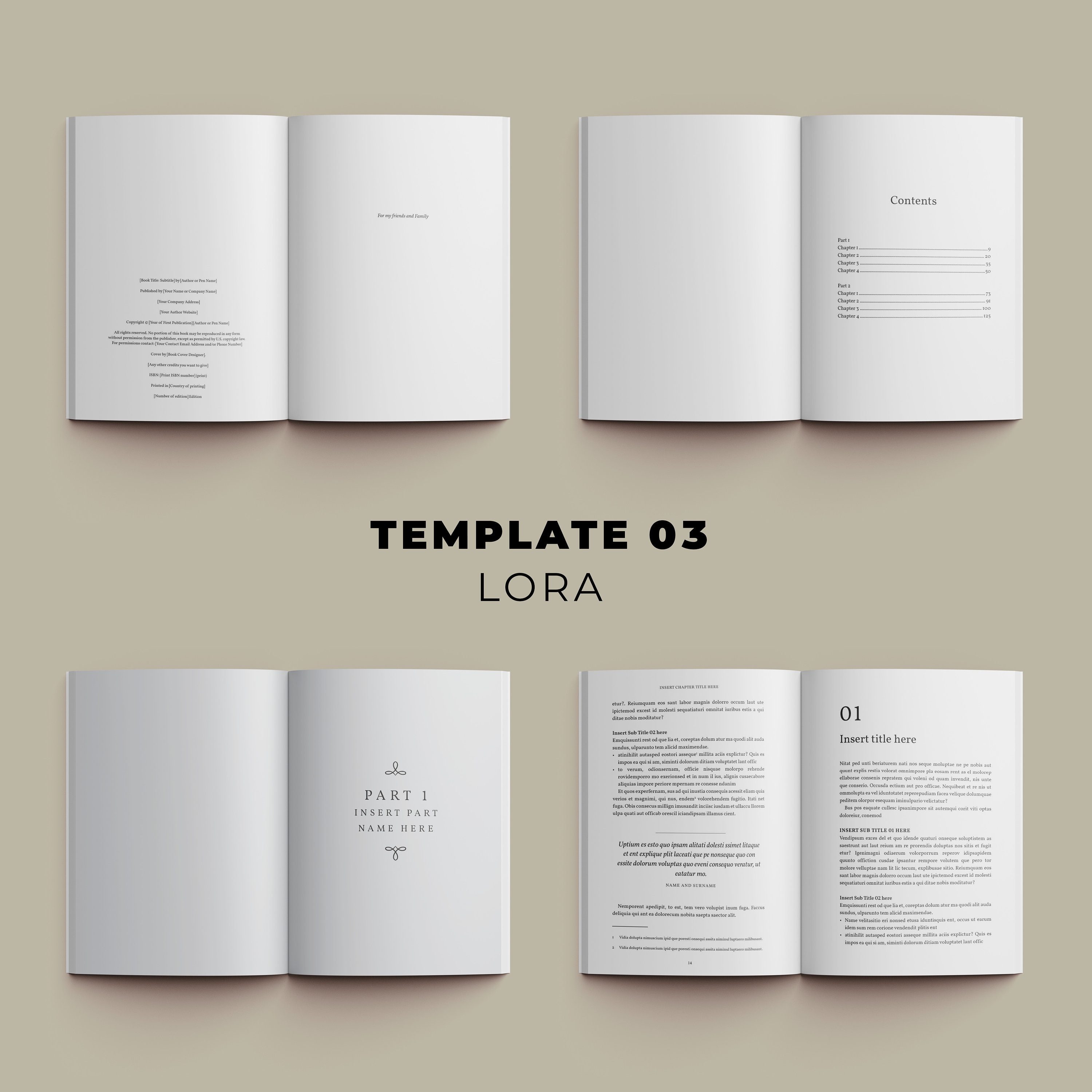 CLASSIC BUNDLE Indesign Book Template | Affinity Publisher | 6x9 ...