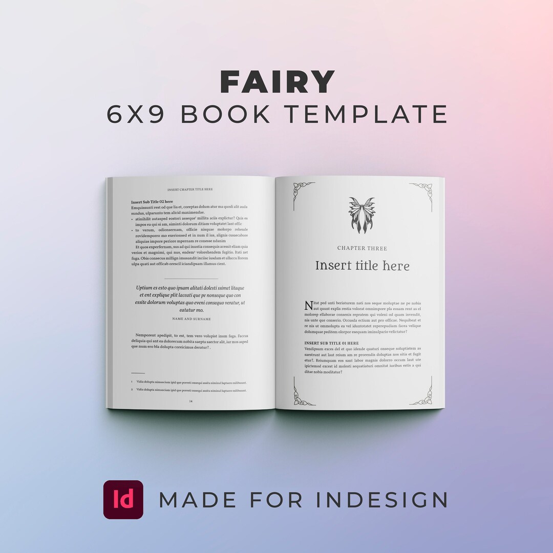 Whimsical 6x9 Book Layout for Self-publishing KDP - Novel Interior ...