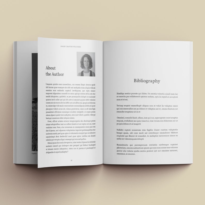 BERT Indesign Affinity Publisher Book Template | 6x9 Interior Pages ...
