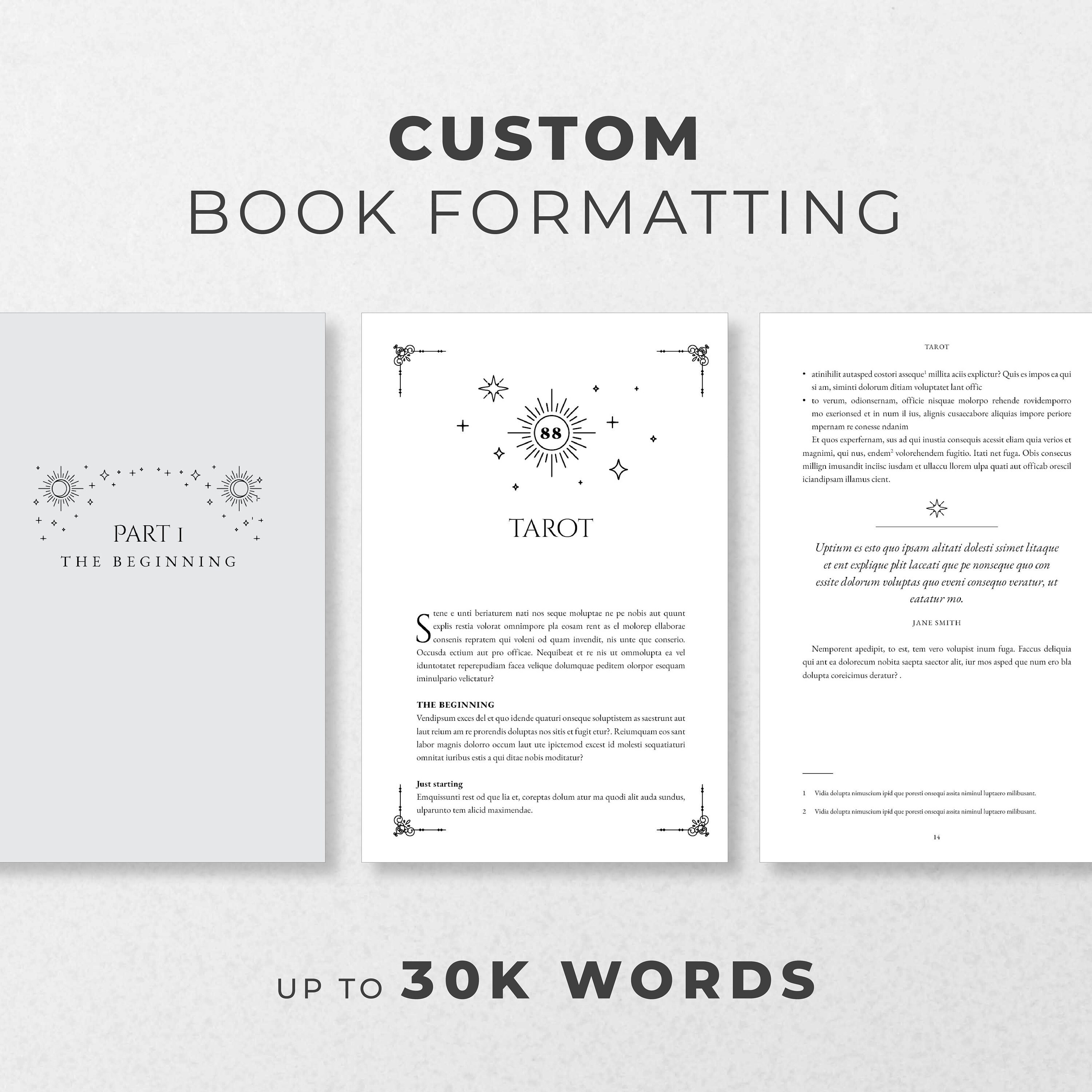 30k Words Custom Book Formatting | Novel | Paperback | Fiction | Non ...