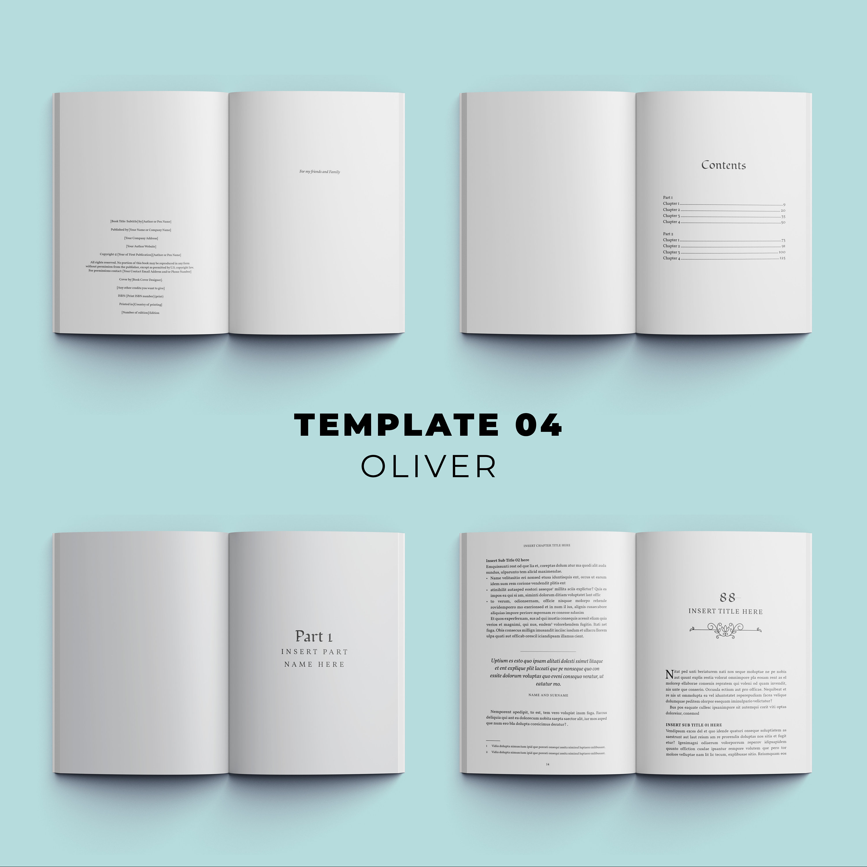 FANCY BUNDLE Indesign Book Template | 6x9 Interior Pages | Novel | Self ...
