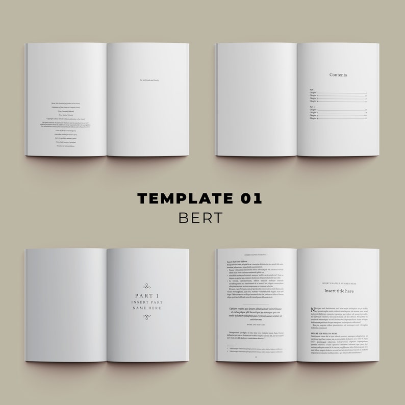 CLASSIC Indesign & Affinity Publisher Book Template Bundle | 6x9 Layout ...