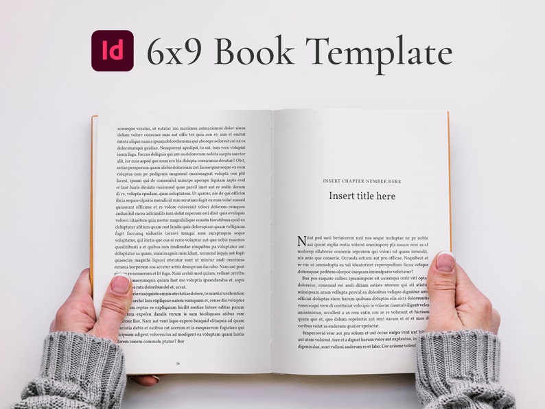 5 plantillas únicas de InDesign de 6x9 para autoedición, novela clásica ...