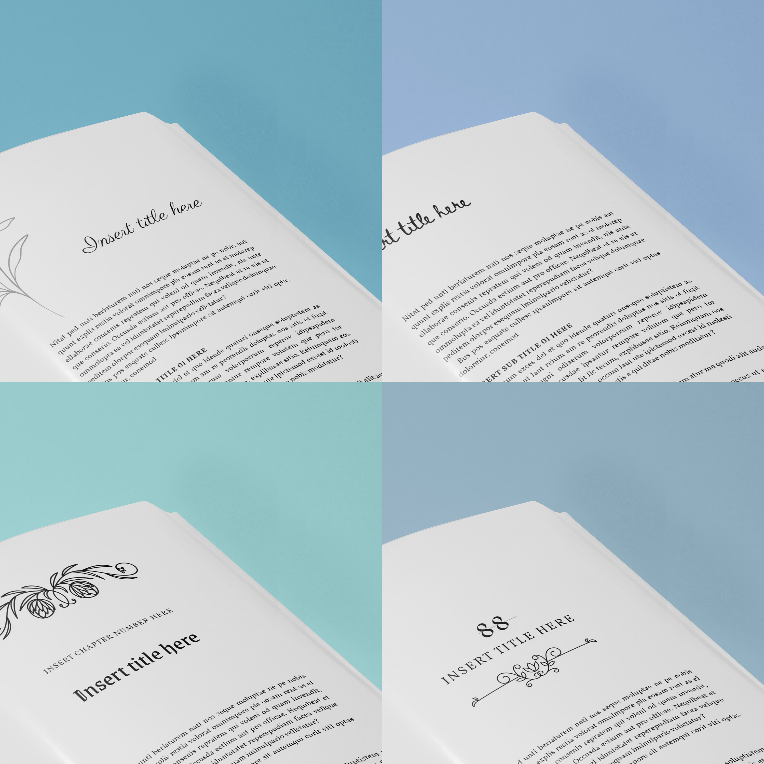 FANCY BUNDLE Indesign Book Template | 6x9 Interior Pages | Novel | Self ...