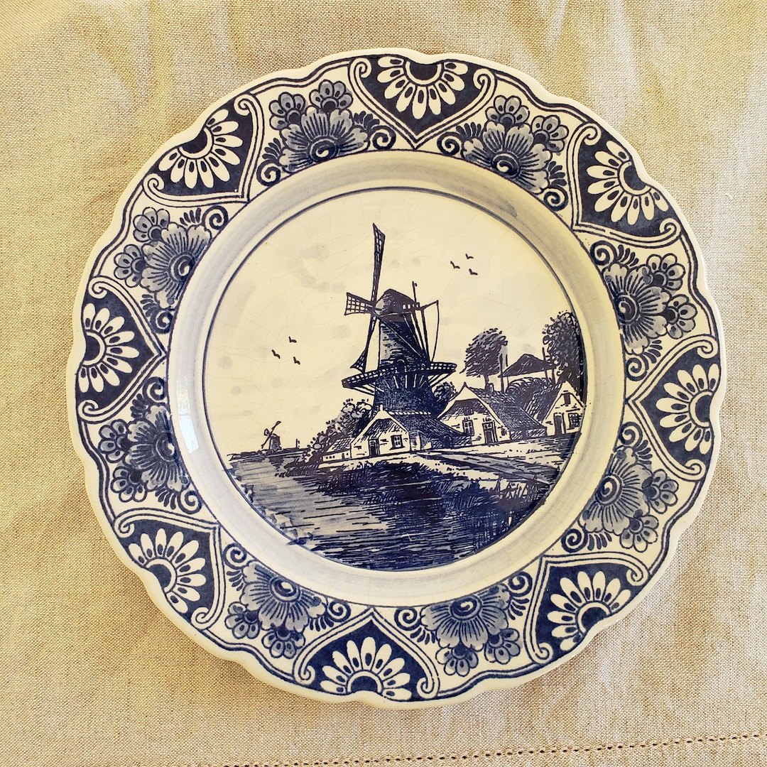 Vintage Dutch Hand Painted Plate - Etsy