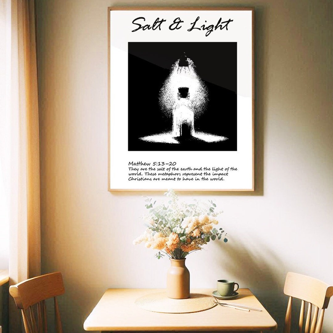 Salt and Light Printable Matthew 5 13 16, Matthew Verse, Bible Verse ...