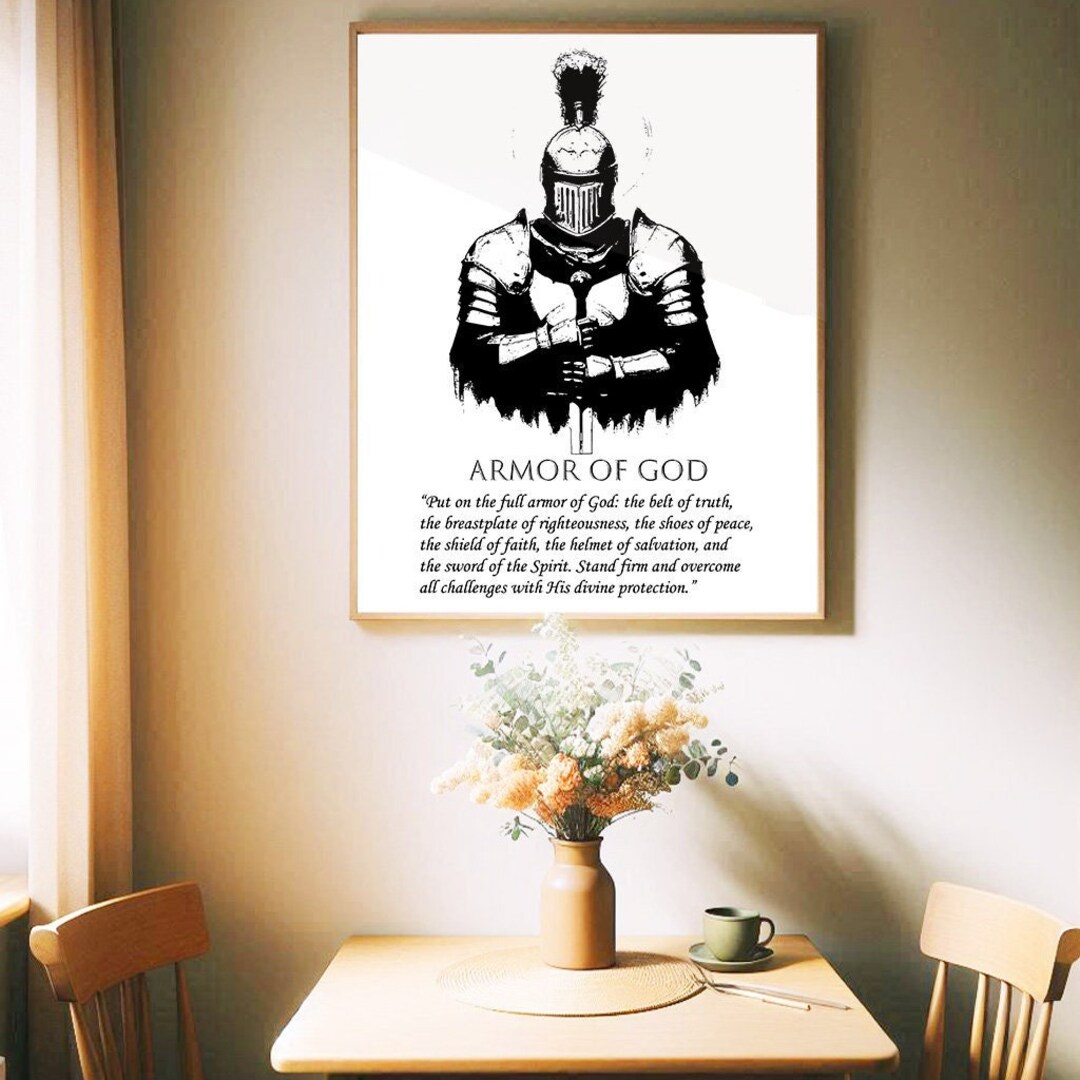 Armor of God Download, Christian Art Poster Bible Verse Wall Art ...