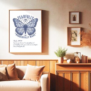 Psalm 139:14 Wall Art, Fearfully and Wonderfully Made - Retro Wall Art ...