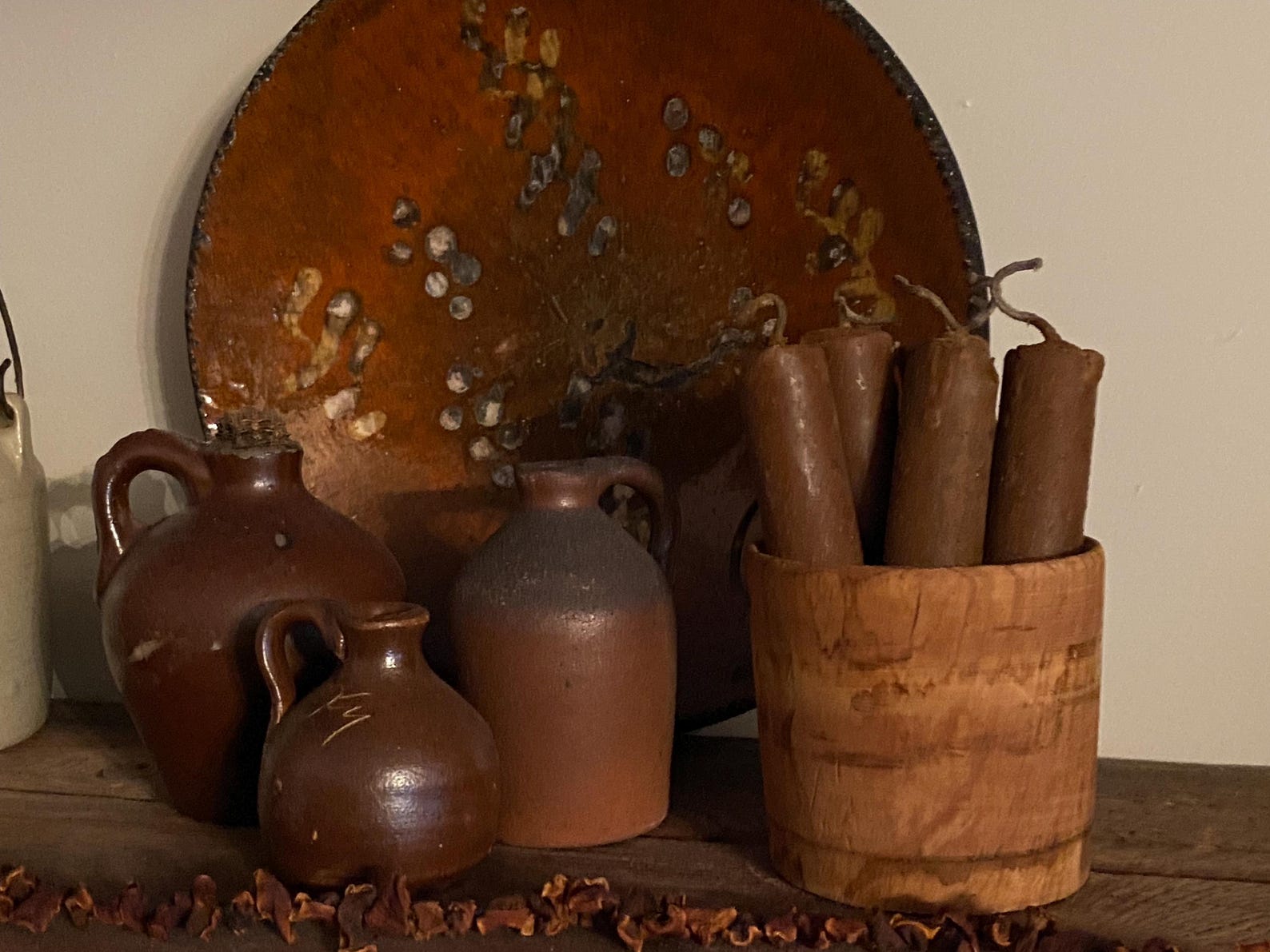 Tavern Candles Brown Beeswax Hand Poured 4" Candle - Etsy