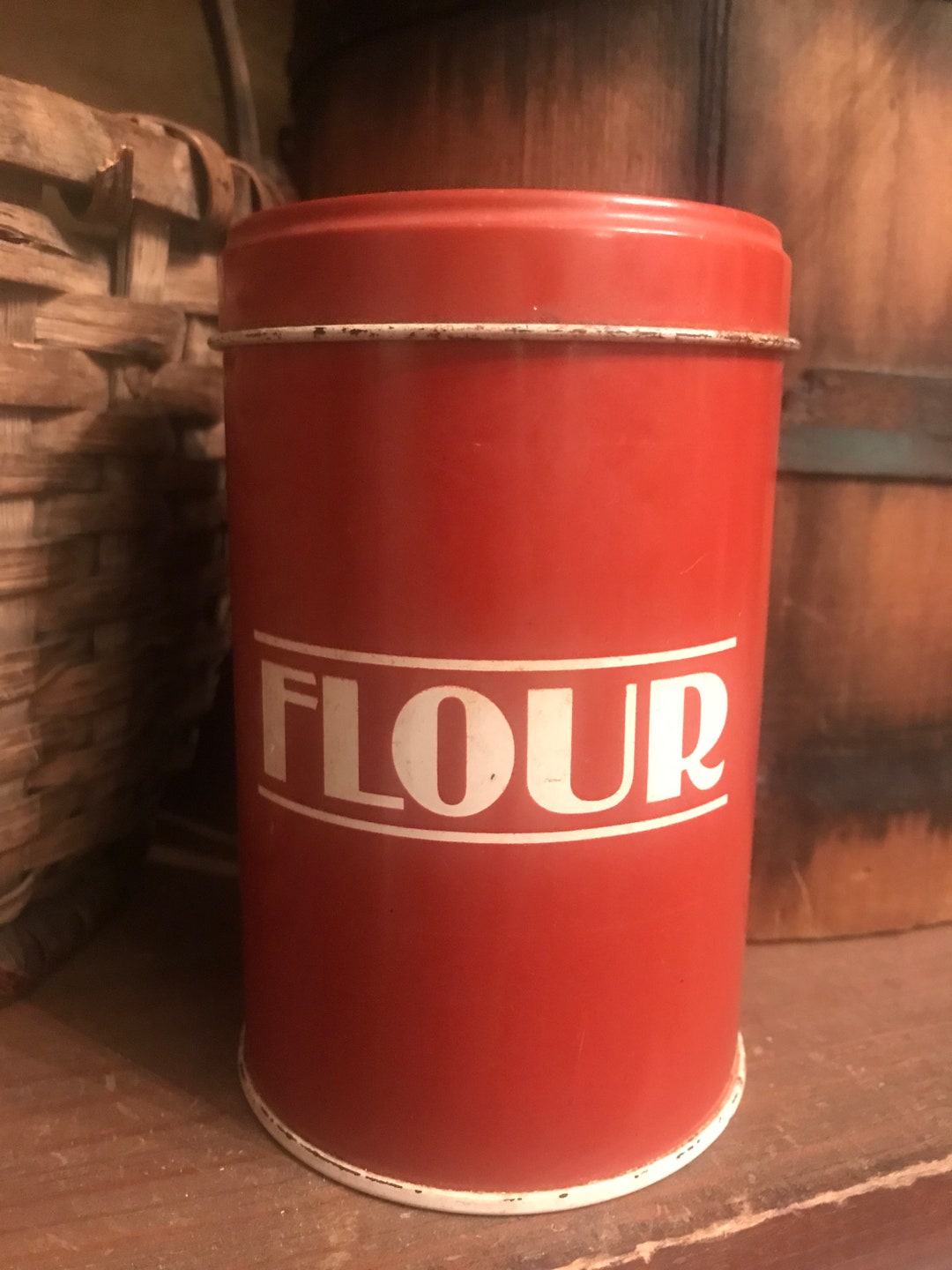 Vintage Flour Shaker Farmhouse Old Early Can Kitchen Buttery Pantry - Etsy
