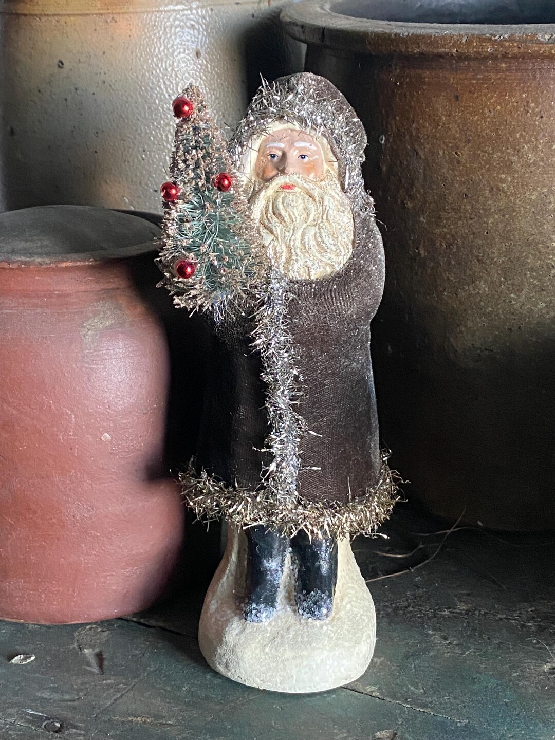 Brown Belsnickle Santa Primitive - Etsy