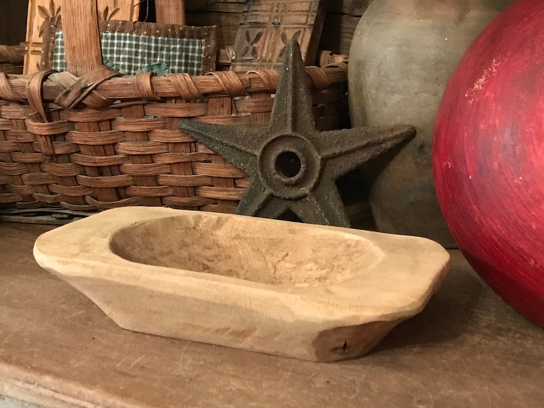 Wooden Trencher Hand Hewn Primitive Farmhouse - Etsy