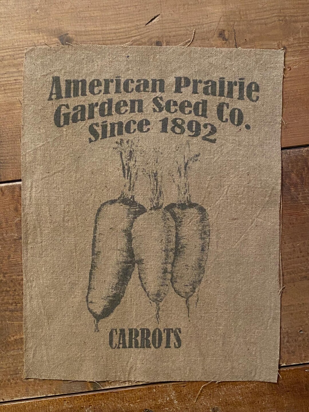American Prairie Garden Seed Co Printed Panel - Etsy