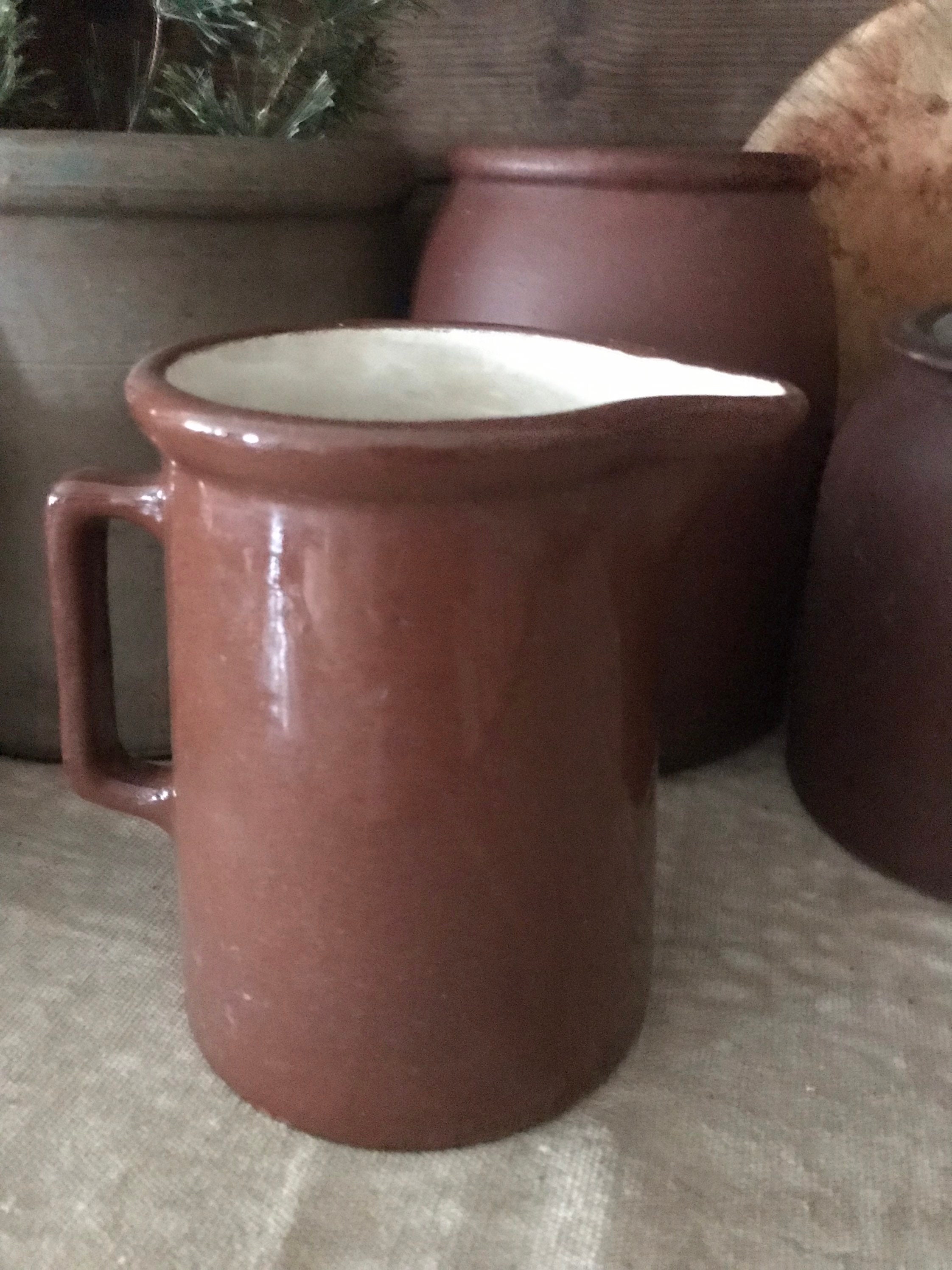 Early Redware Pitcher - Etsy