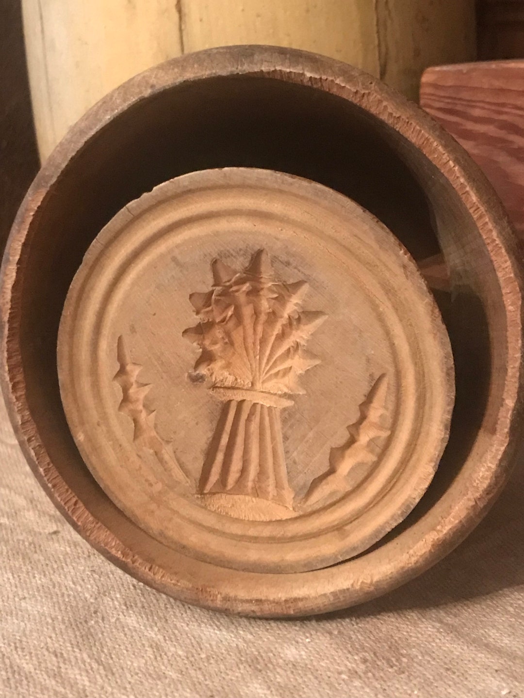 Early Butter Mold Wheat Old Antique Primitive - Etsy