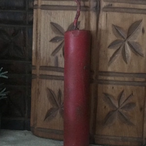 Handmade Beeswax Tavern Candles Cranberry - Etsy