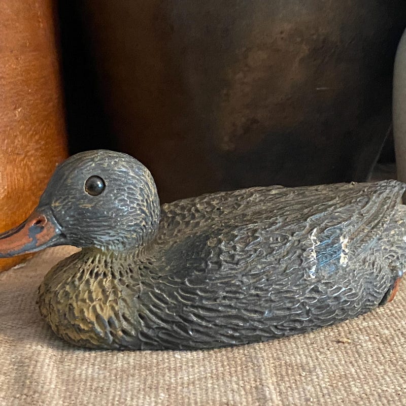 Antique Vintage Wood Duck Decoy - Etsy
