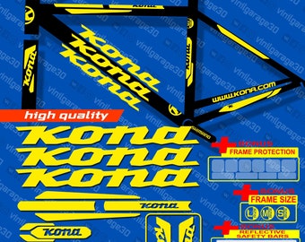 Kona Frame Stickers | Etsy