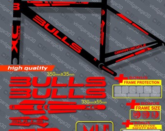 Bike frame sticker - Etsy Nederland