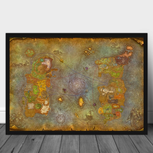 Azeroth Map - Etsy