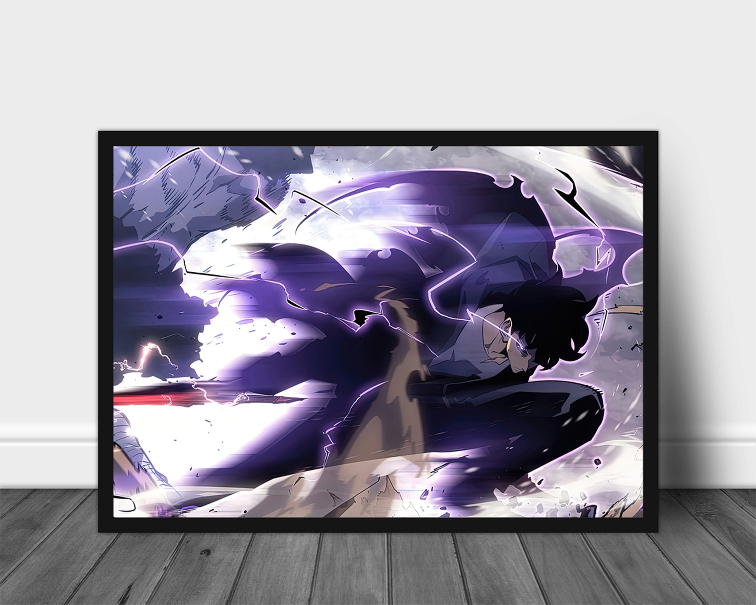 Solo Leveling Poster Art, Sung Jin Woo Dagger Poster Print, Solo ...
