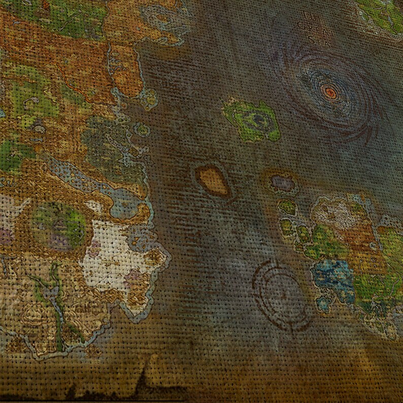 Mapa de Azeroth mapa WOW mapa de Warcraft World of - Etsy México
