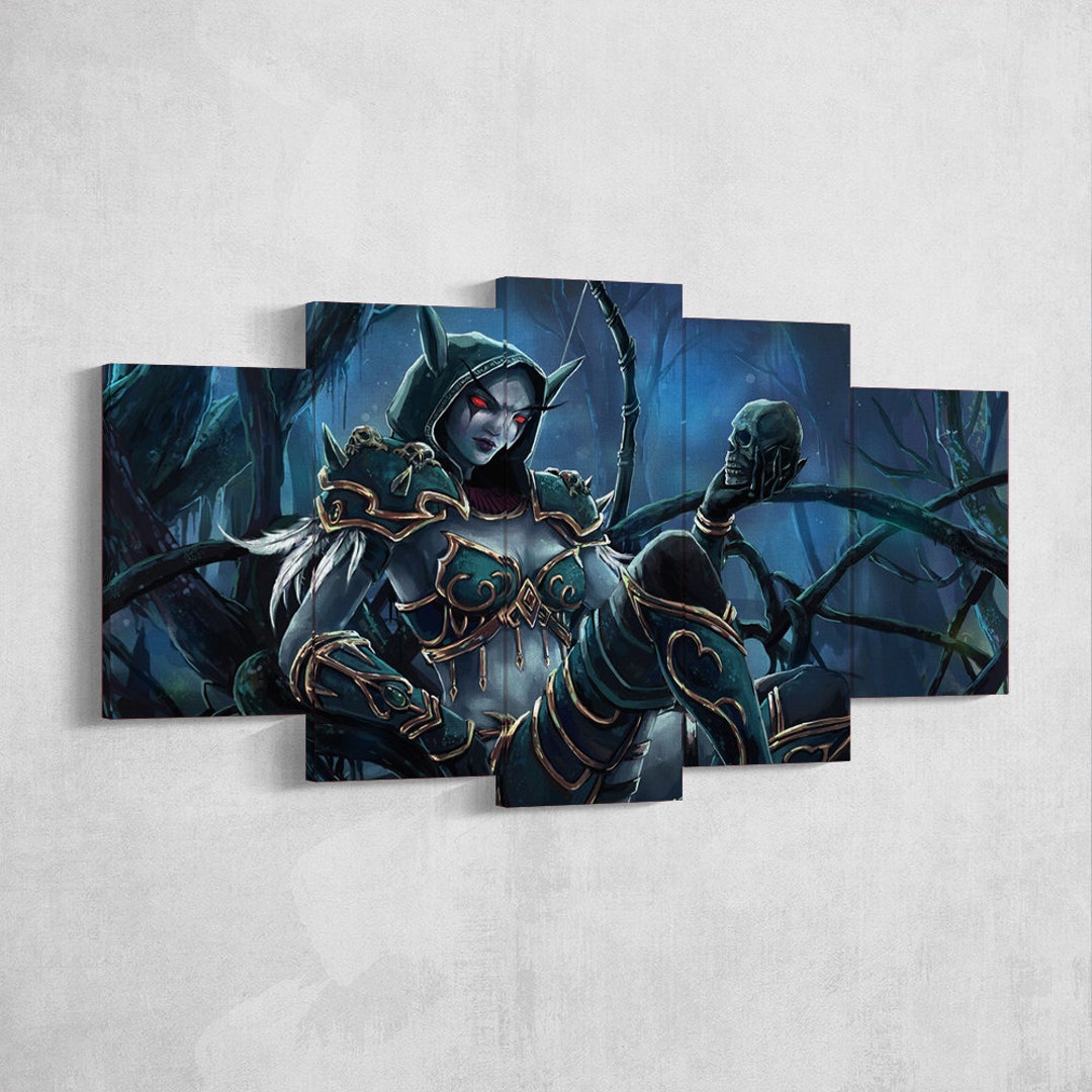 Sylvanas Windrunner, WOW, World of Warcraft, Canvas Wall Art, Warcraft ...
