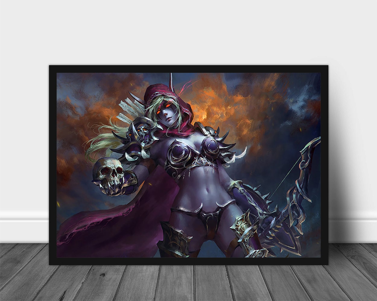 WOW, Sylvanas Windrunner, Poster, World of Warcraft, Warcraft Poster, Warcraft Wall Art, Wall ...