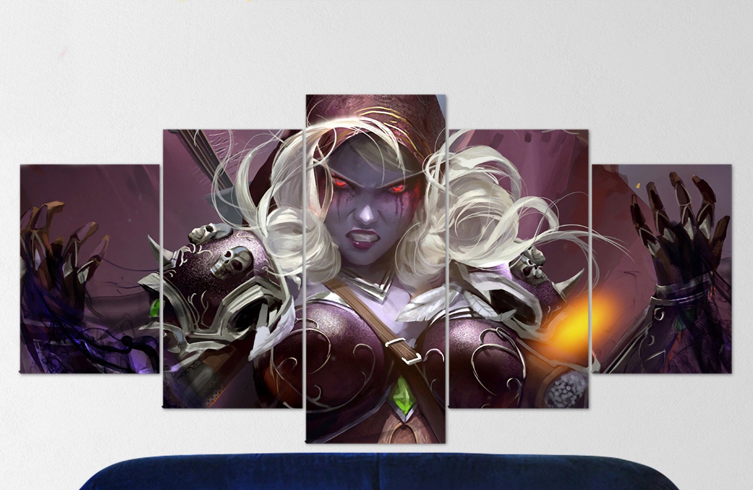 Sylvanas Windrunner, WOW, World of Warcraft, Canvas Wall Art, Warcraft ...